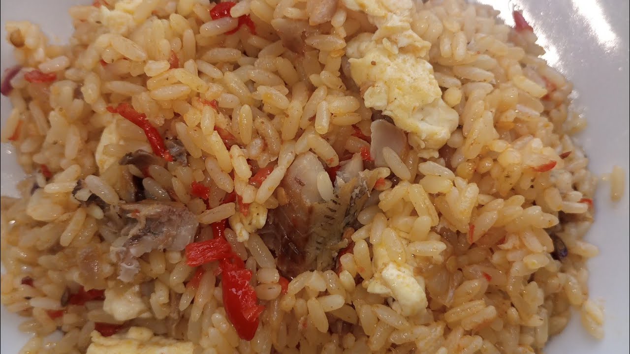 How to make the Best Spicy Sardine Rice Ever - YouTube