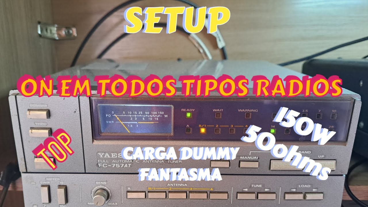 VEJA O FUNCIONAMENTO ACOPLADOR YAESU ANTENA TUNER FC-757AT - YouTube