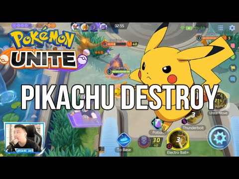 Bantai musuh pakai PIKACHU!!! - Pokemon Unite - YouTube