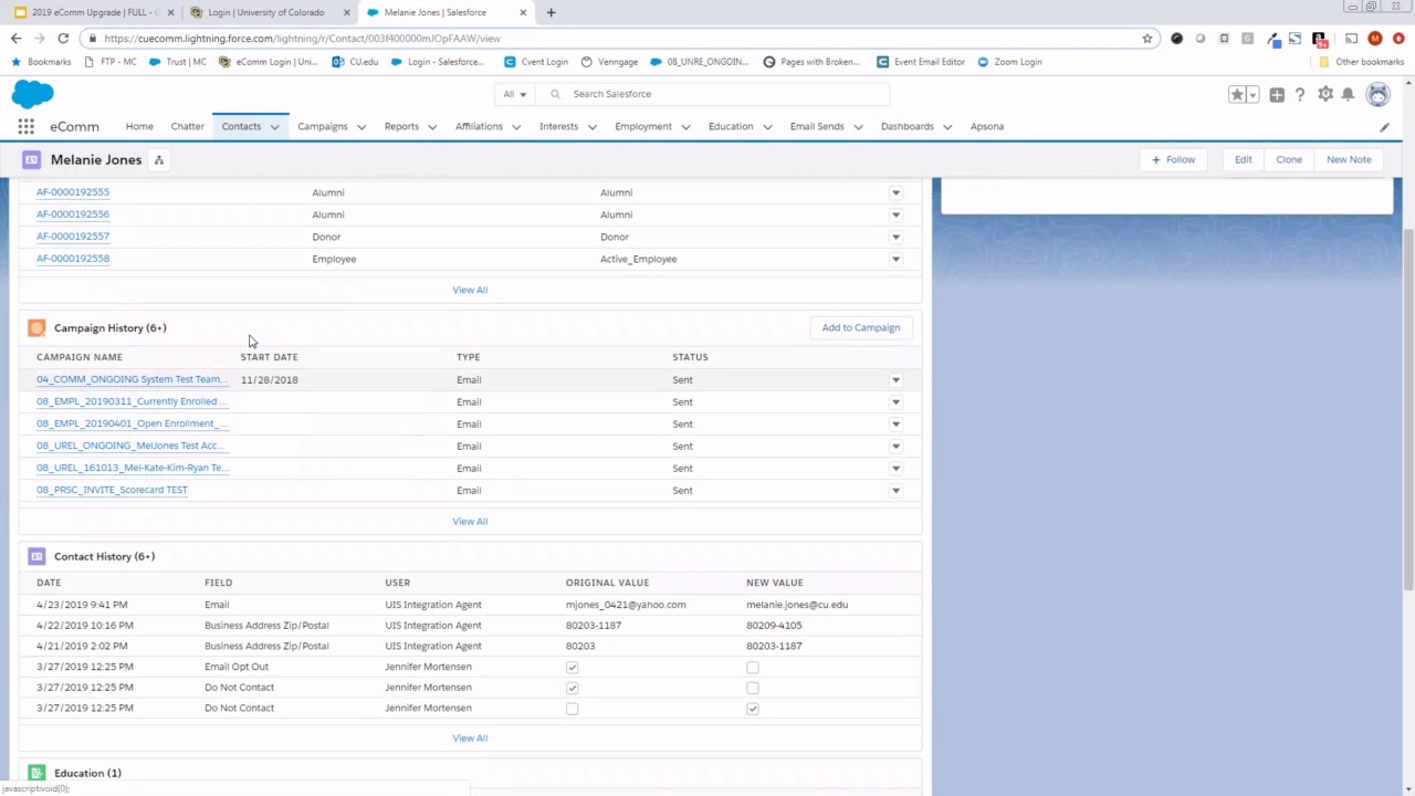 Salesforce Lightning | View Contact & Email Preferences - YouTube