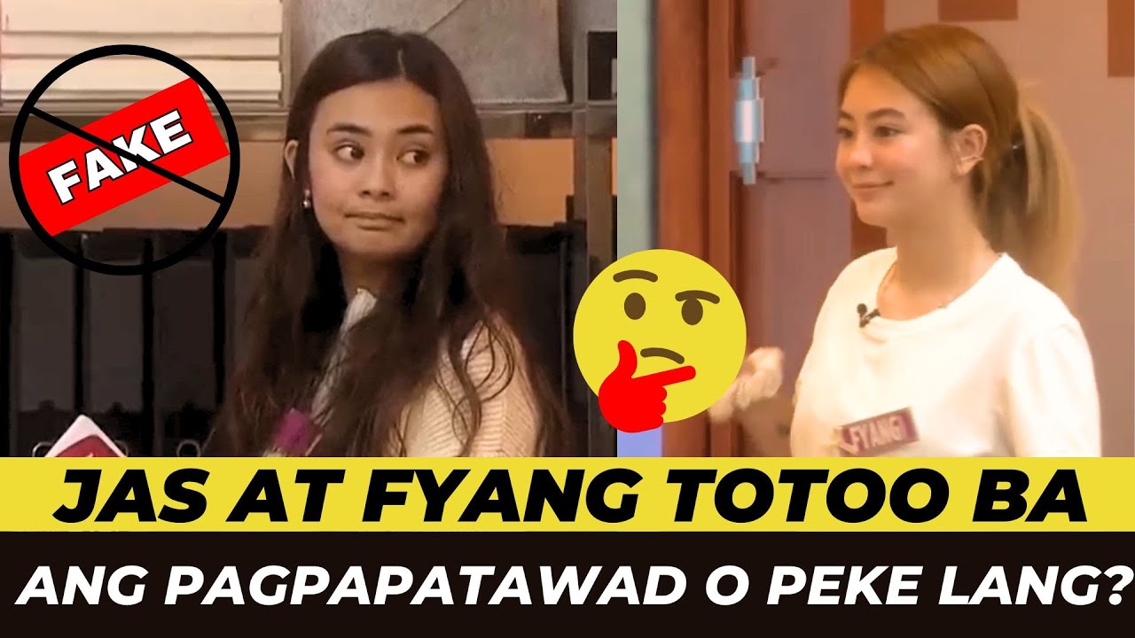 JAS AT FYANG TOTOO BA ANG PAGPAPATAWAD O PEKE LANG? - YouTube