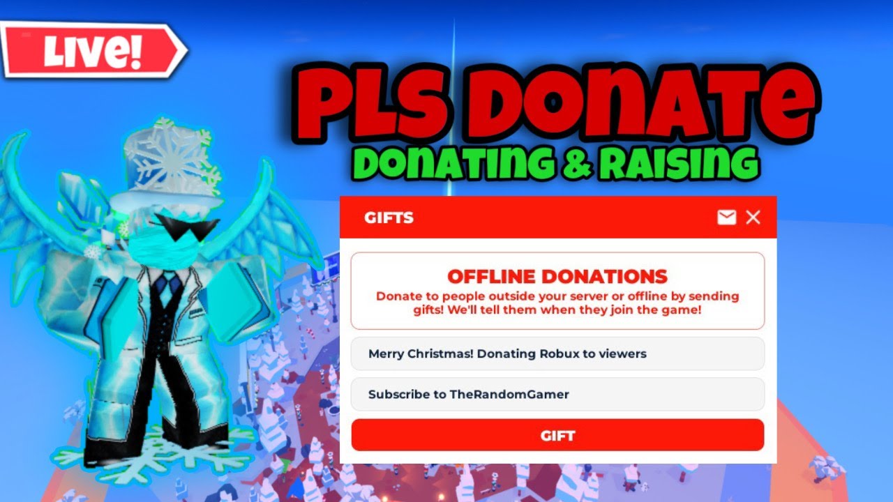🔴Live🔴 Donating to Viewers in PLS DONATE! (TTS DONATIONS ENABLED) - YouTube