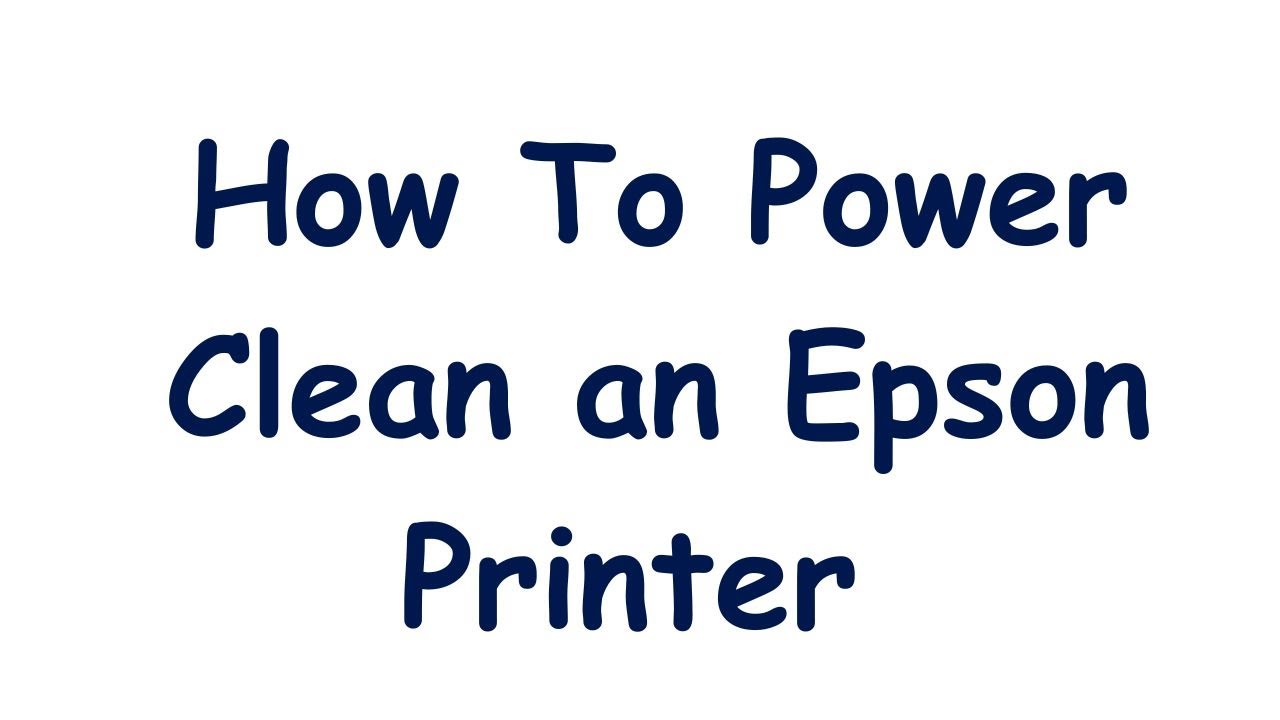 Epson L3250 power cleaning - YouTube