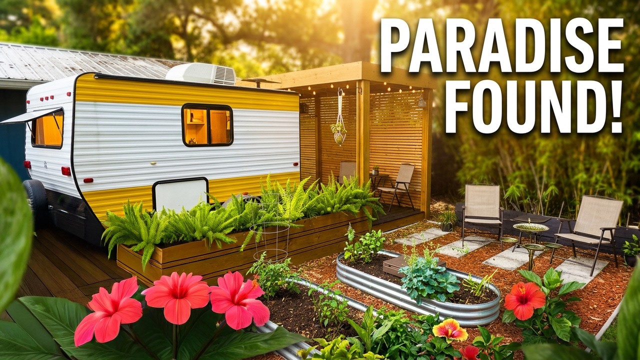 Transform Your Boring Backyard into a Camping Paradise - YouTube
