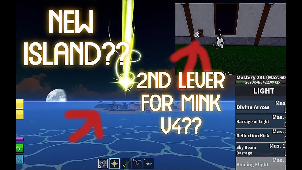 NEW HIDDEN ISLAND FOR MINK V4 RACE AWAKENING?! + 2ND LEVER?? | Blox ...