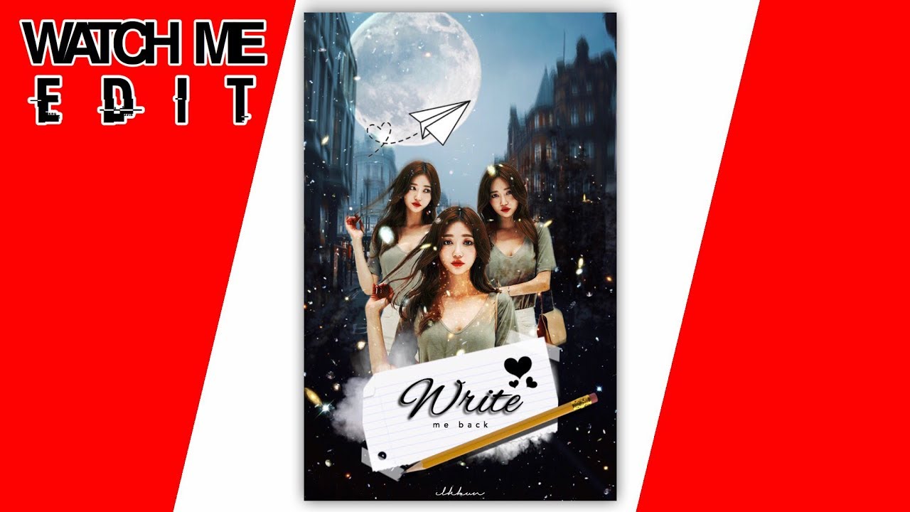 Write Me Back Wattpad Book Cover // Watch Me Edit [KPOP] - YouTube