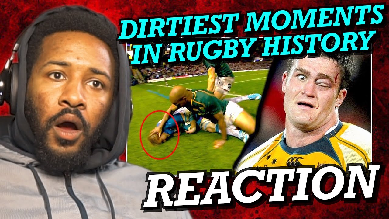 AMERICAN REACTS TO THE DIRTIEST MOMENTS IN RUGBY HISTORY! - YouTube
