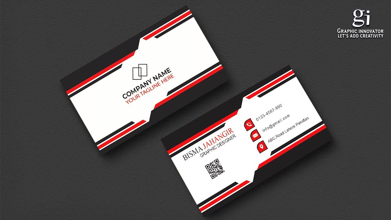 Business Card Design | Adobe Illustrator Tutorial - YouTube