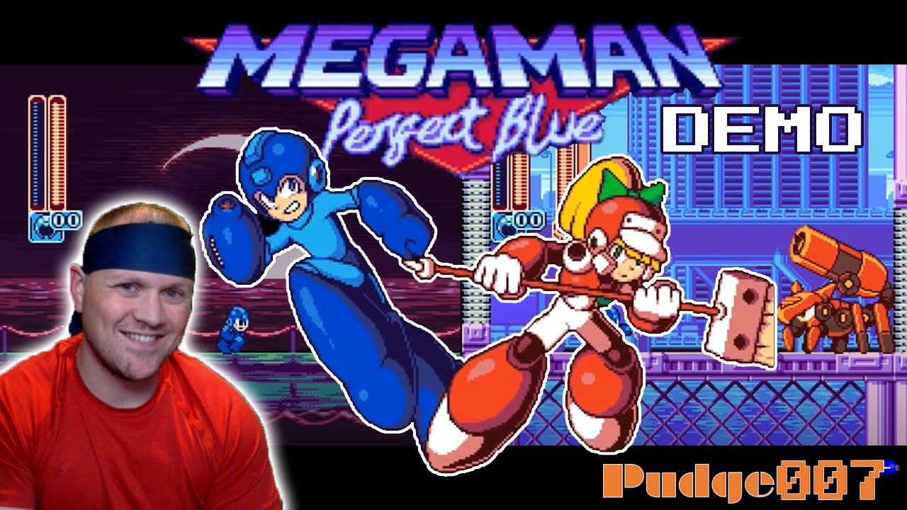 Mega Man Perfect Blue DEMO - Blind LIVE Gameplay! - YouTube