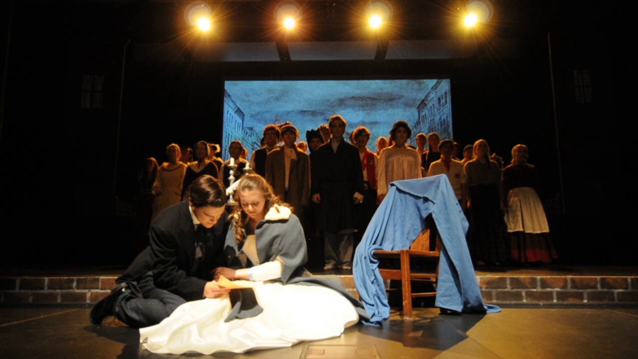 Les Miserables Epilogue Part 2, Hillsdale Drama FInal scene - YouTube
