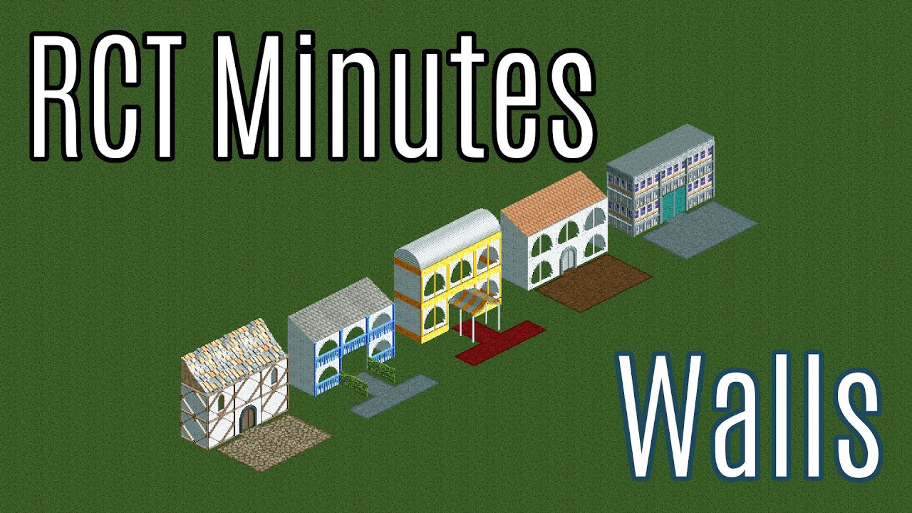 RCT Minutes #7: Wall Designs | OpenRCT2 - YouTube