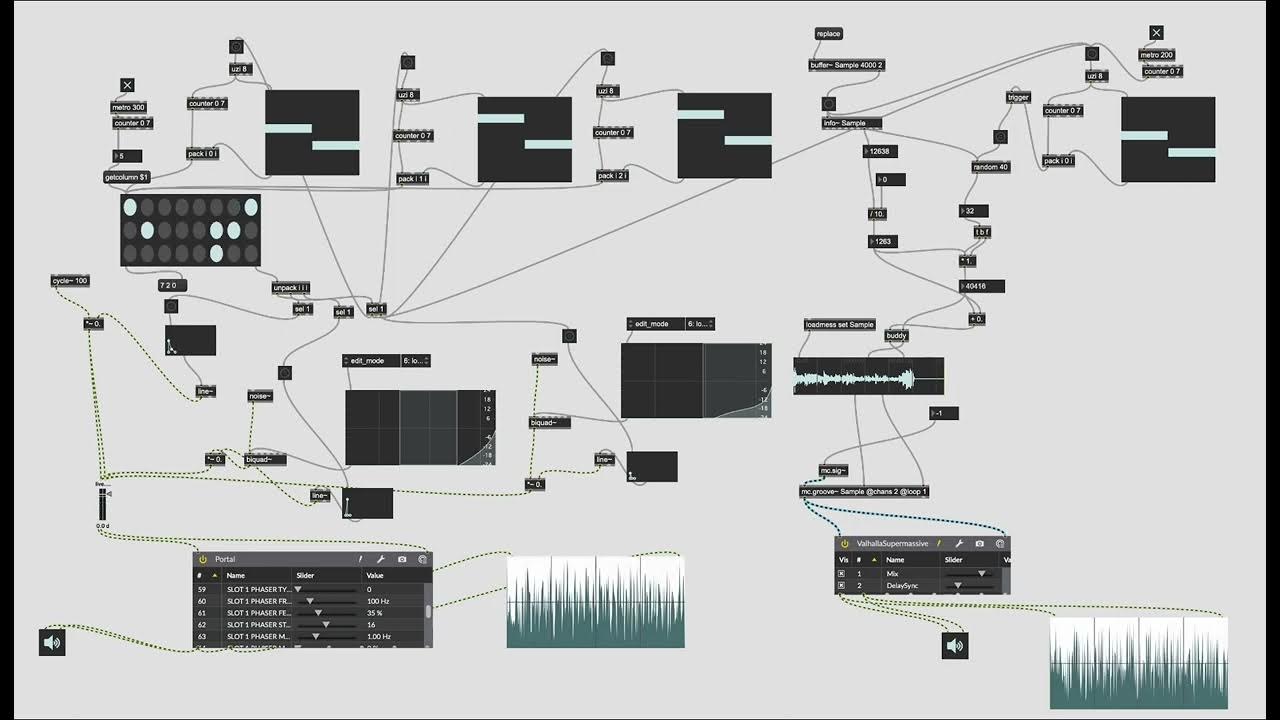 Max msp Ambient glitch - YouTube