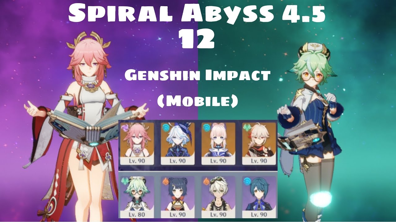 Spiral Abyss 4.5 12 Yae Taser & Sucrose National | Genshin Impact - YouTube