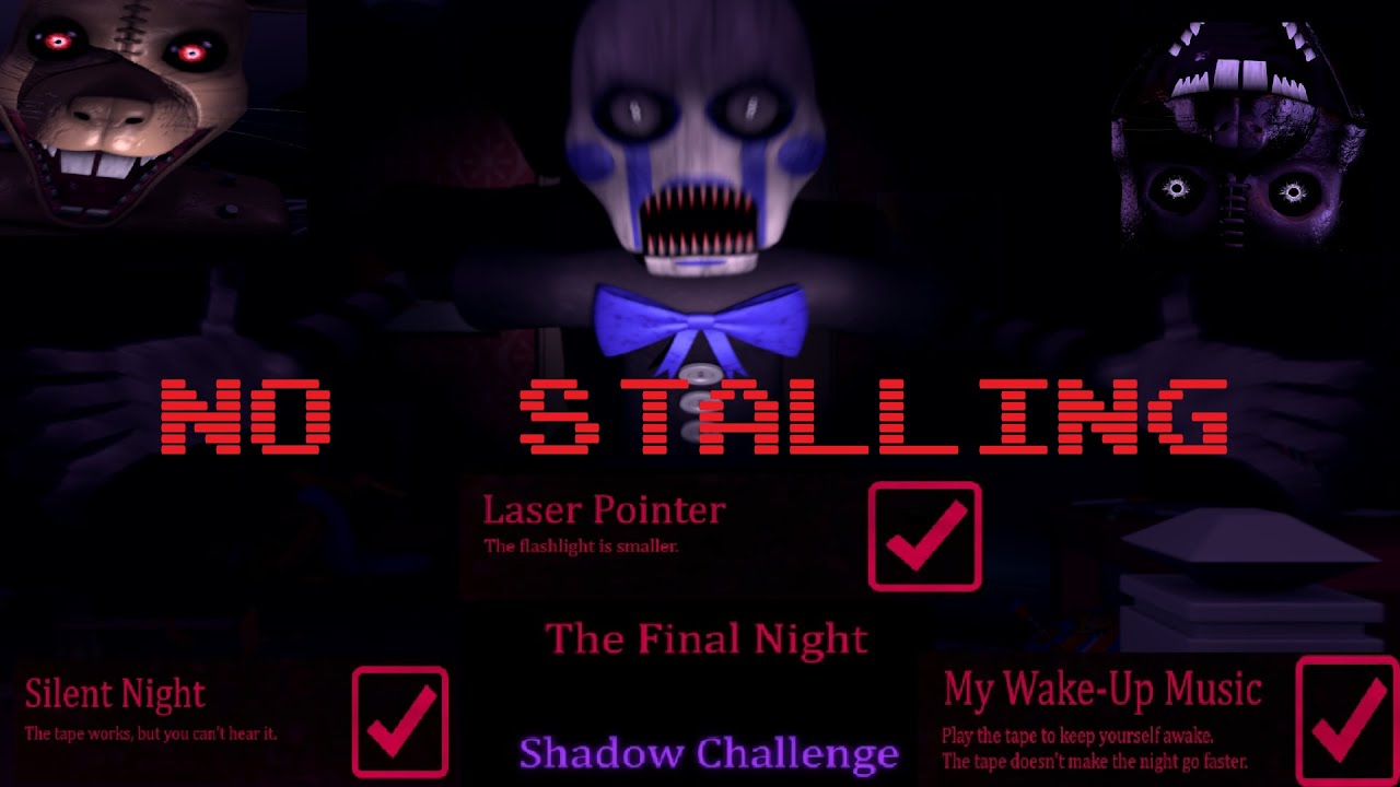 FNaC 3 Sugar Rush | Final Night & Shadow Challenge All Challenges No ...