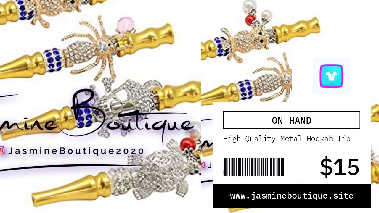 Blinged Out Metal Hookah Tips - YouTube