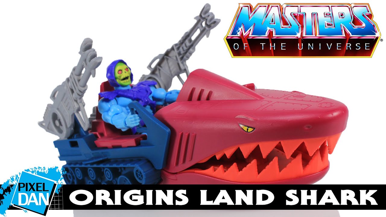 MOTU Origins Land Shark Vehicle Review | Masters of the Universe ...