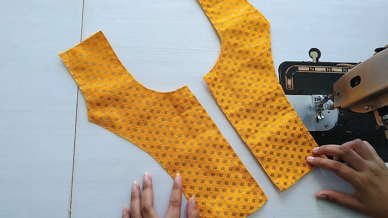 Designer model blouse cutting and stitching | 34"princess cut blouse ...