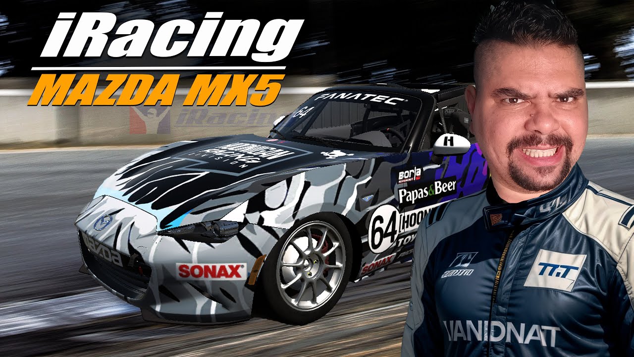 PXN V12LITE+MOZA KS CORRIDA RANQUEADA DE MAZDA MX5 IRACING - YouTube