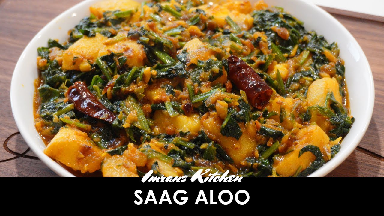 Saag Aloo Recipe | Delicious Restaurant Style Potato & Spinach Curry ...