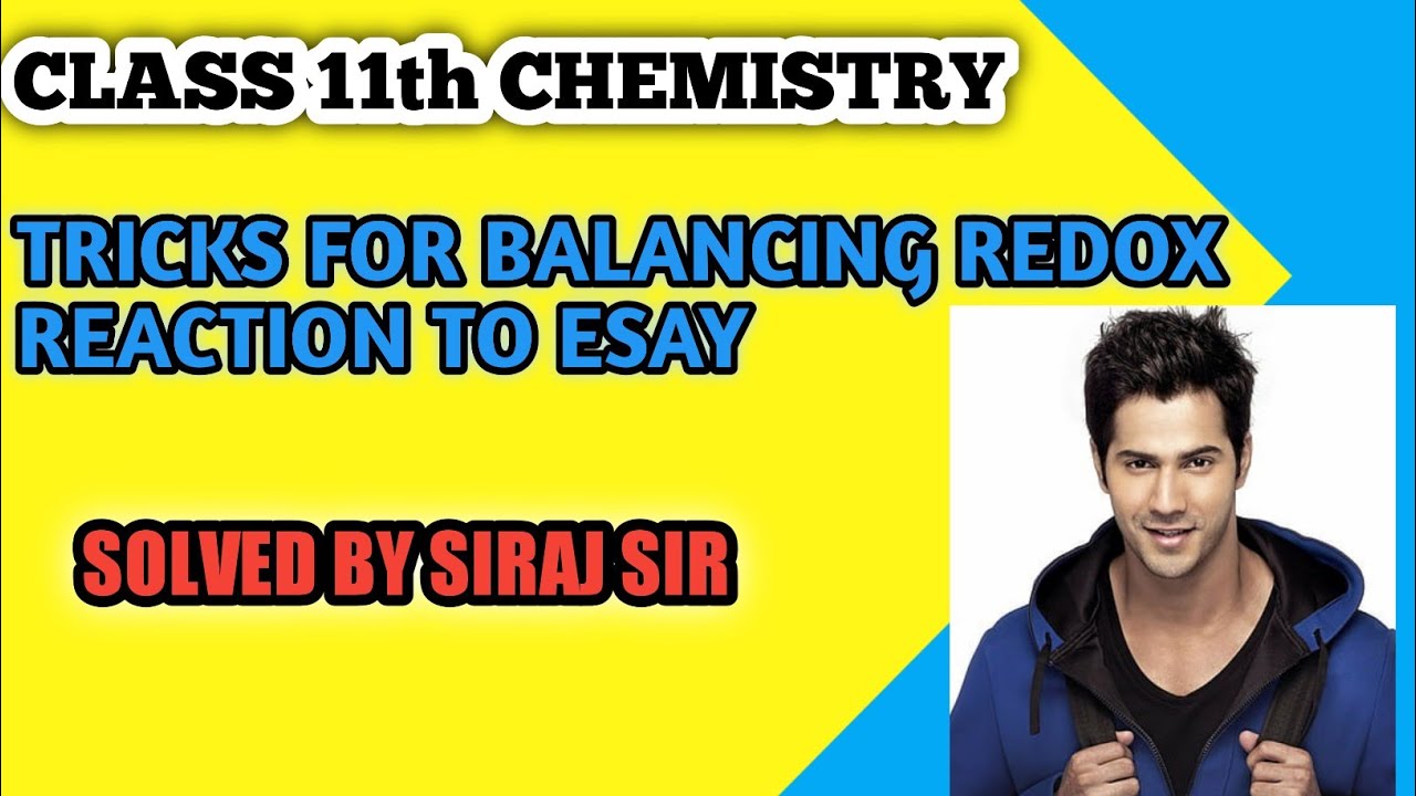 Tricks for balancing redox reaction | class 11th redox reaction | how ...