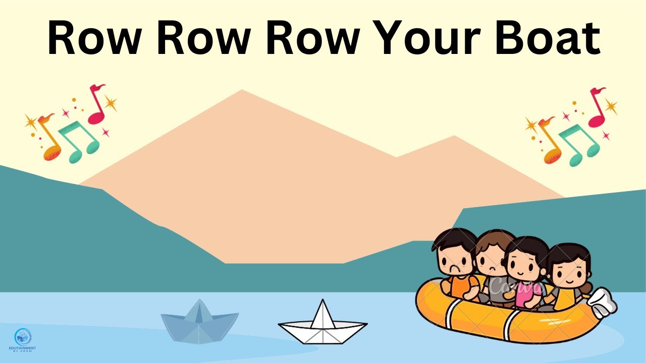 Row Row Row Your Boat | Cartoon Animation | Nursery Rhymes & Songs for ...