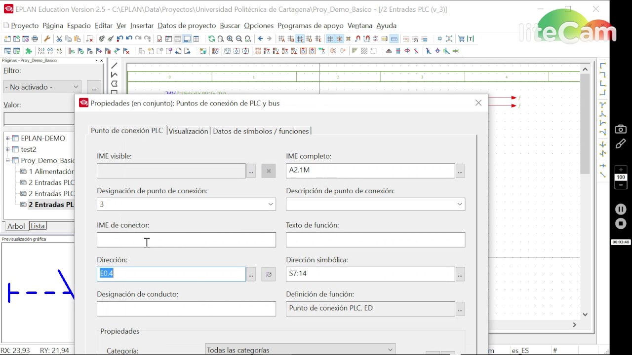 EPLAN 3 Cierra circuito sensor a PLC - YouTube