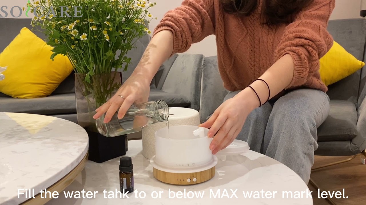 China factory ultrasonic humidifier aroma diffuser - YouTube