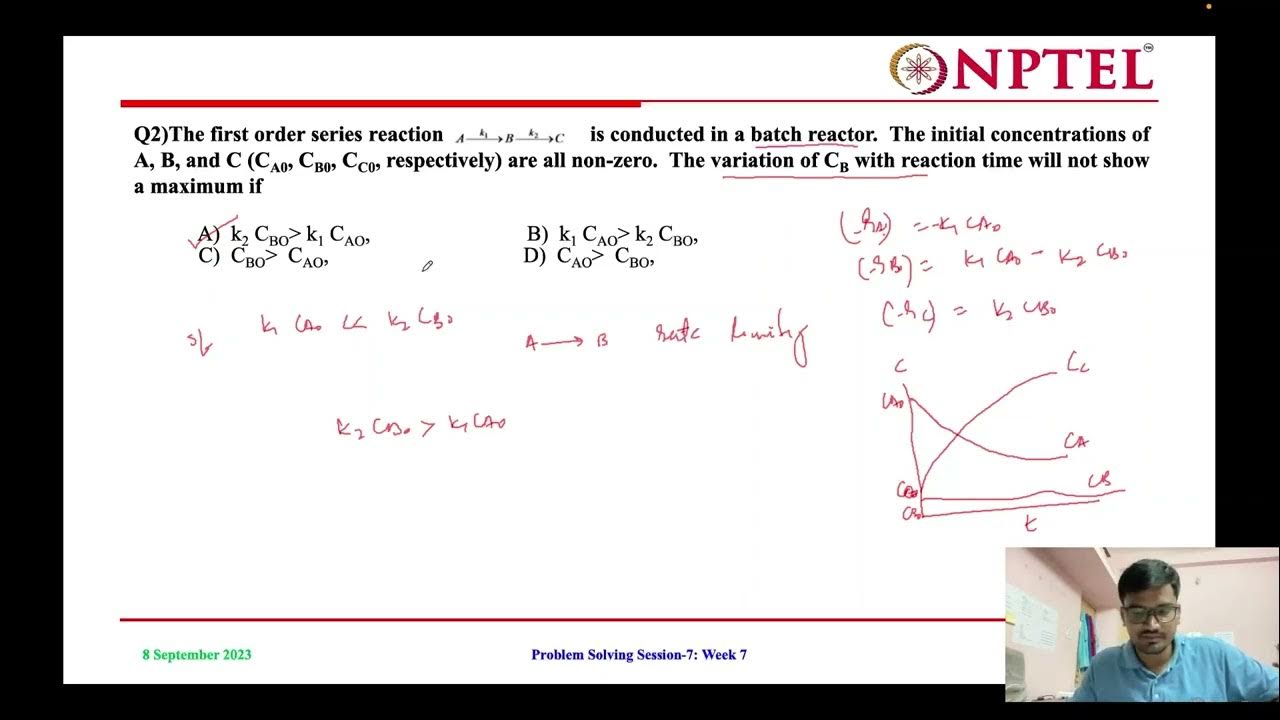 Week 7: Problem-Solving on " Reactor Design for Multiple Reactions - YouTube