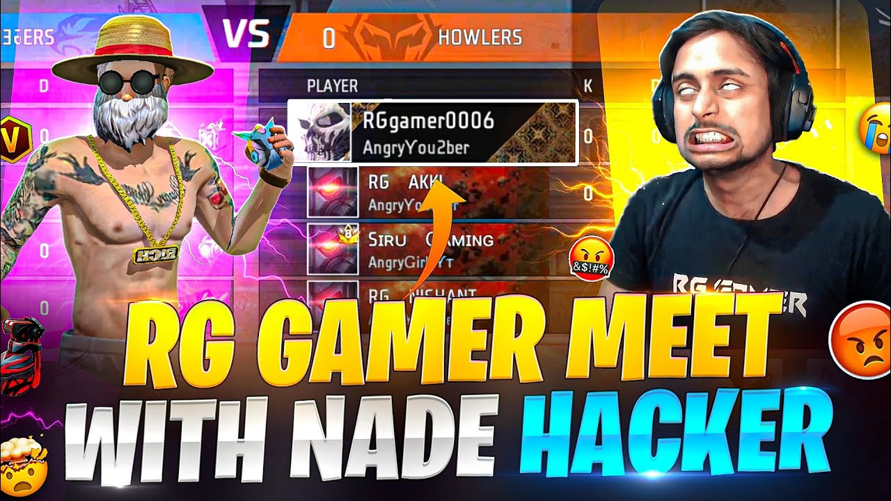 RG GAMER MEET 🚀 WITH NADE HACKER 💣🔥 GARENA - FREE FIRE - YouTube