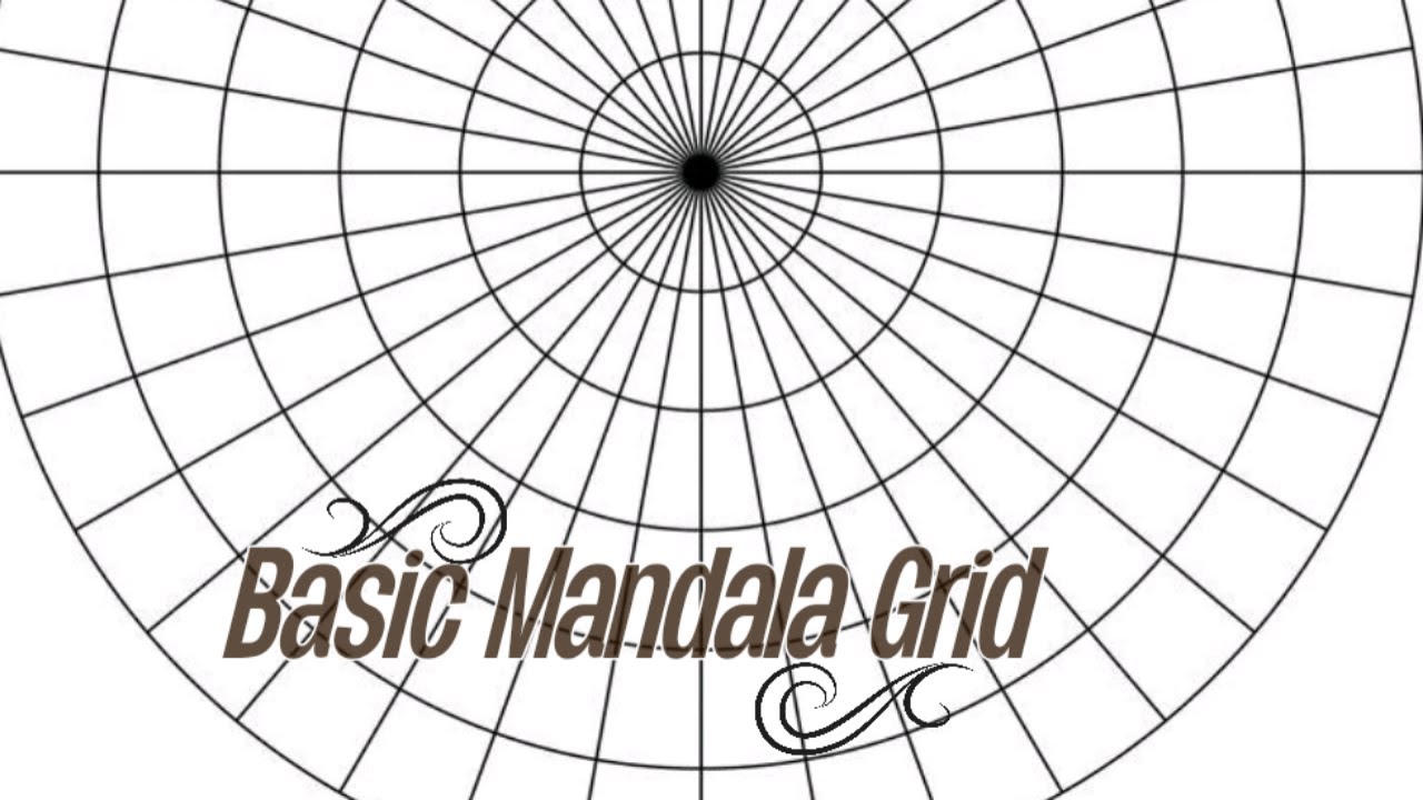 💞Basic mandala grid 💞for beginners... Mandala with Minakshi - YouTube