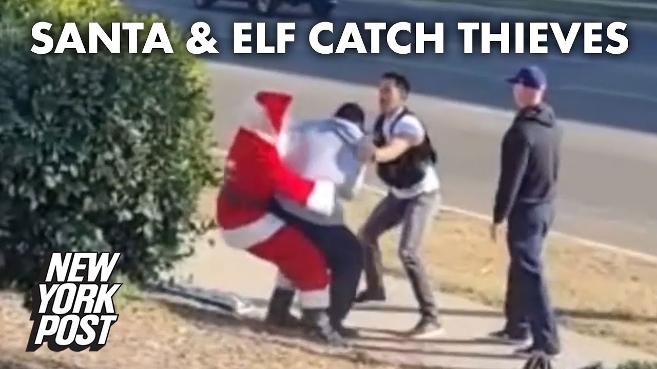Cops dressed as Santa and elf nab suspected car thieves | New York Post ...