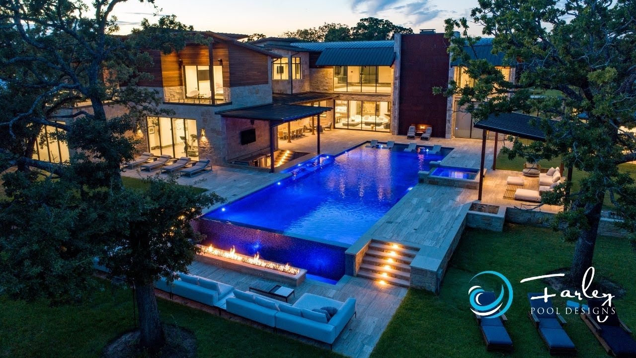 Colleyville Contemporary Swim Up Bar Pool Construction Time Lapse Youtube