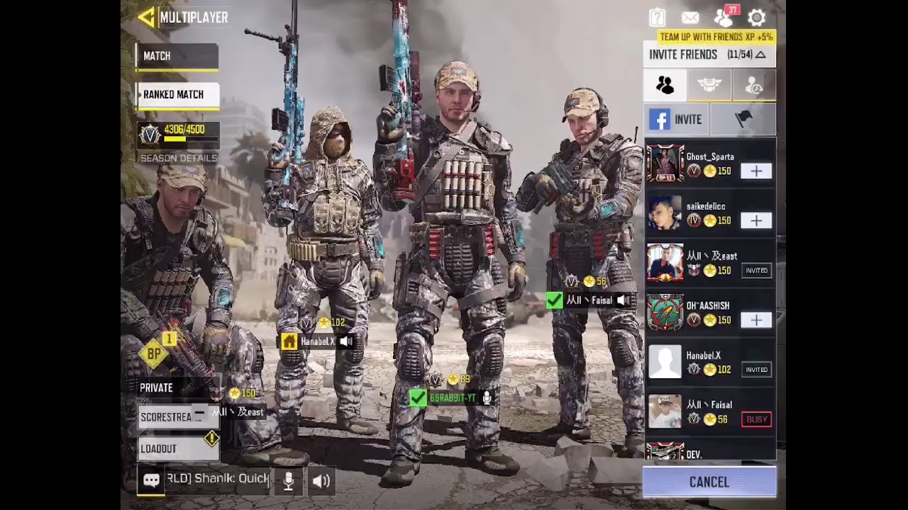 Call of duty mobile ..snipe mode on...ranked matches - YouTube