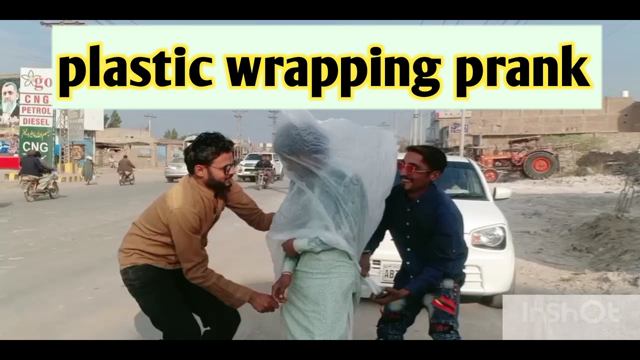 Plastic Wrapping people pranks || Plastic Wrapping pranks gone wrong ...