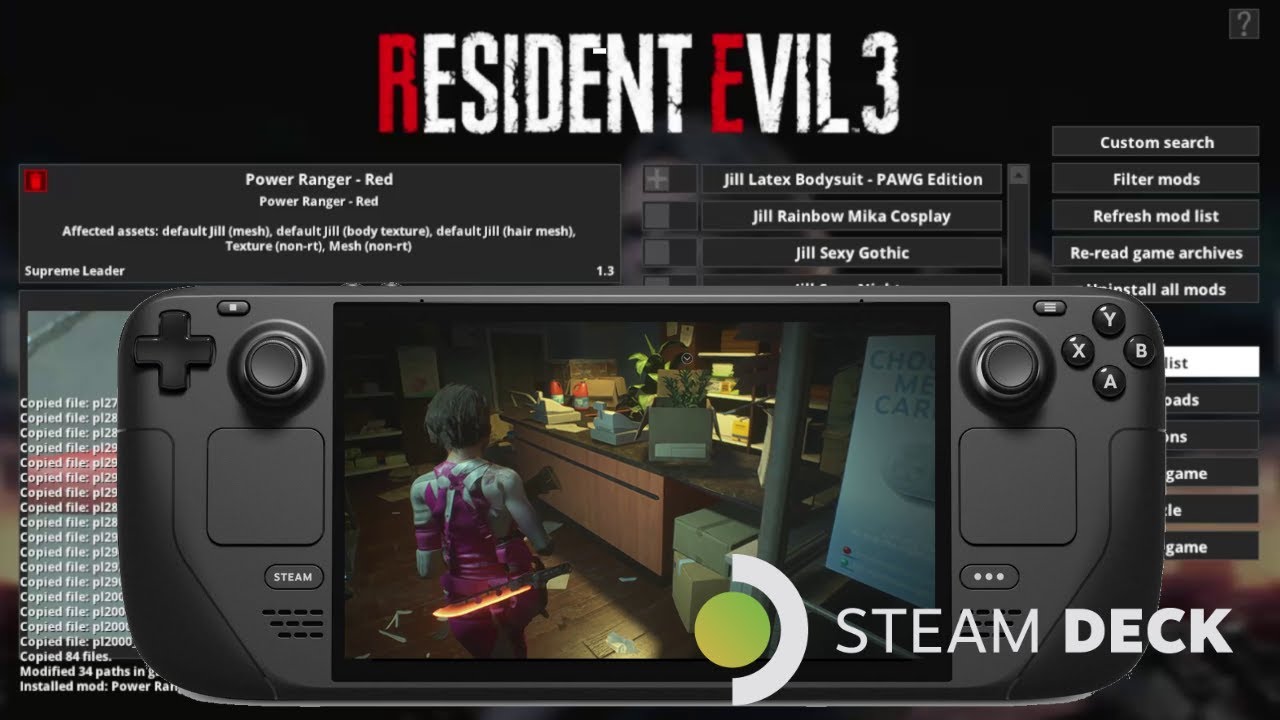 Resident Evil 3 Mods on SteamOS - YouTube