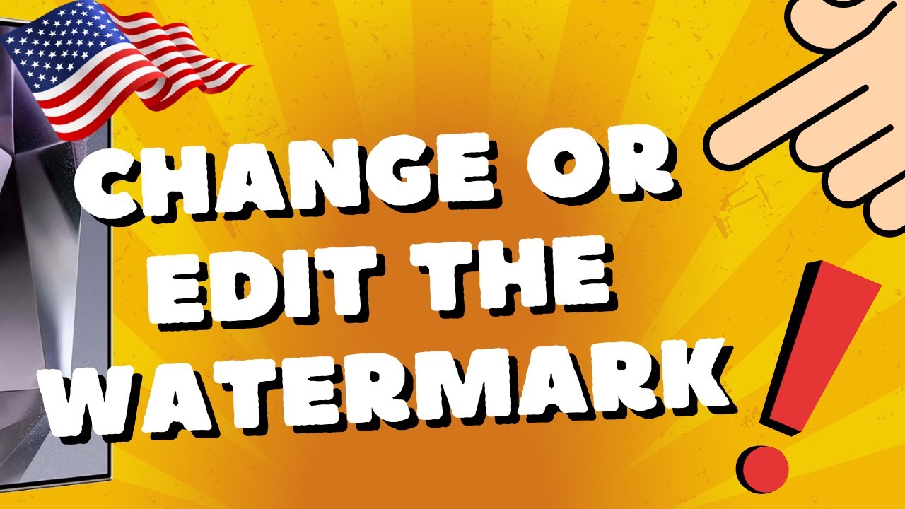 how to change or edit the watermark Samsung Galaxy S24 plus ULTRA S25 ...