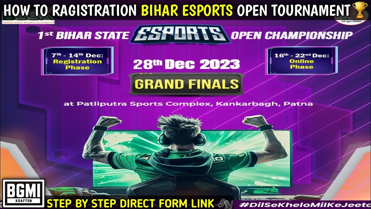 HOW TO RAGISTRATION BIHAR ESPORTS OPEN TOURNAMENT🏆BIHAR ESPORTS ...