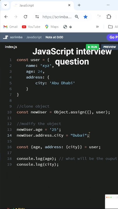 50/100. JavaScript interview questions #coding #javascript #dsa #code #programming #developer ...