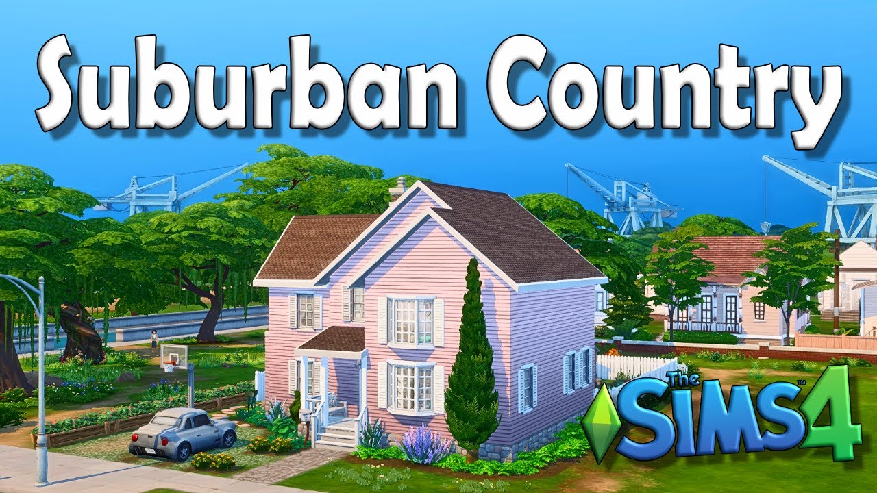 Sims 4 Suburban Family Home - YouTube
