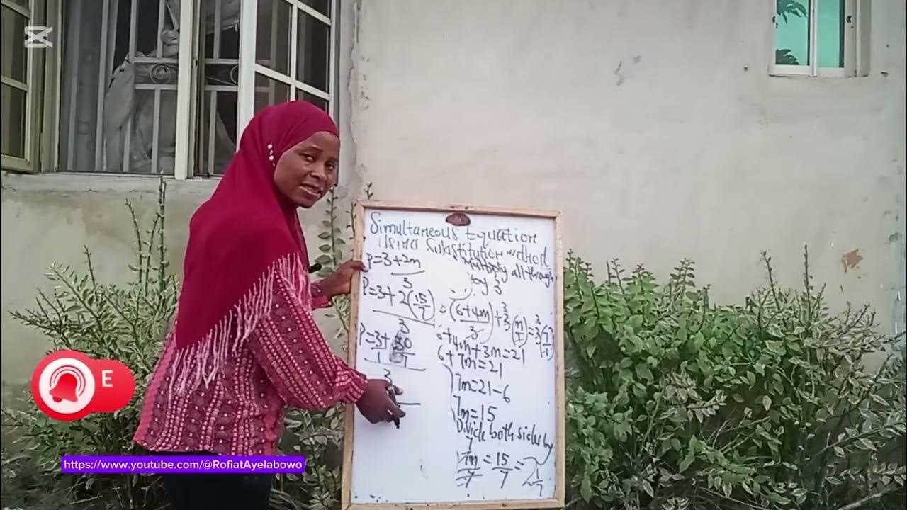 SIMULTANEOUS EQUATION USING SUBSTITUTION METHOD - YouTube