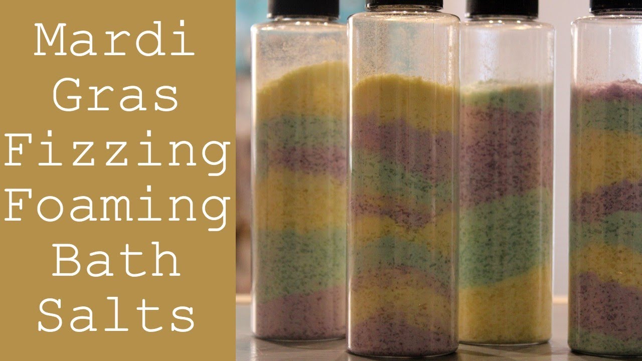 How to Make Fizzing Foaming Bath Salts - YouTube