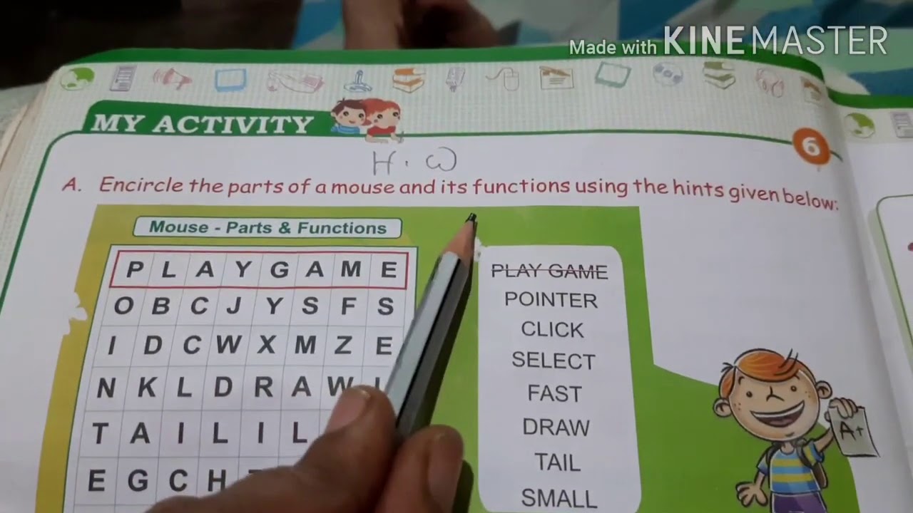 class -1 computer chapter -4 computer mouse (book exercise) - YouTube