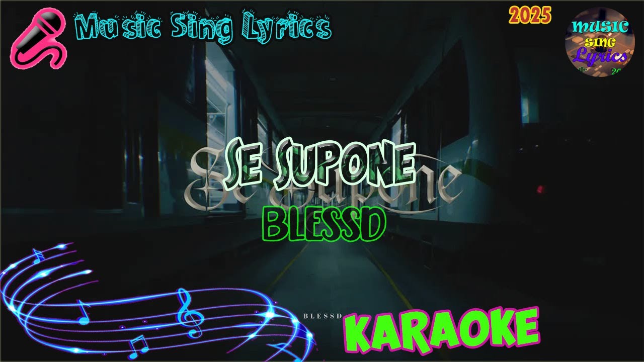 SE SUPONE 😔🥀 - BLESSD (Karaoke/Lyrics Oficial) Music Sing Lyrics🎵 - YouTube