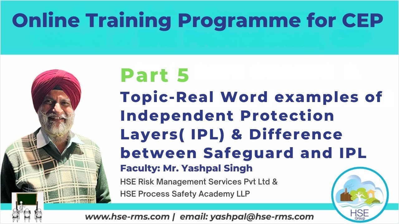 Part 5 Topic-Real Word examples of Independent Protection Layers( IPL ...