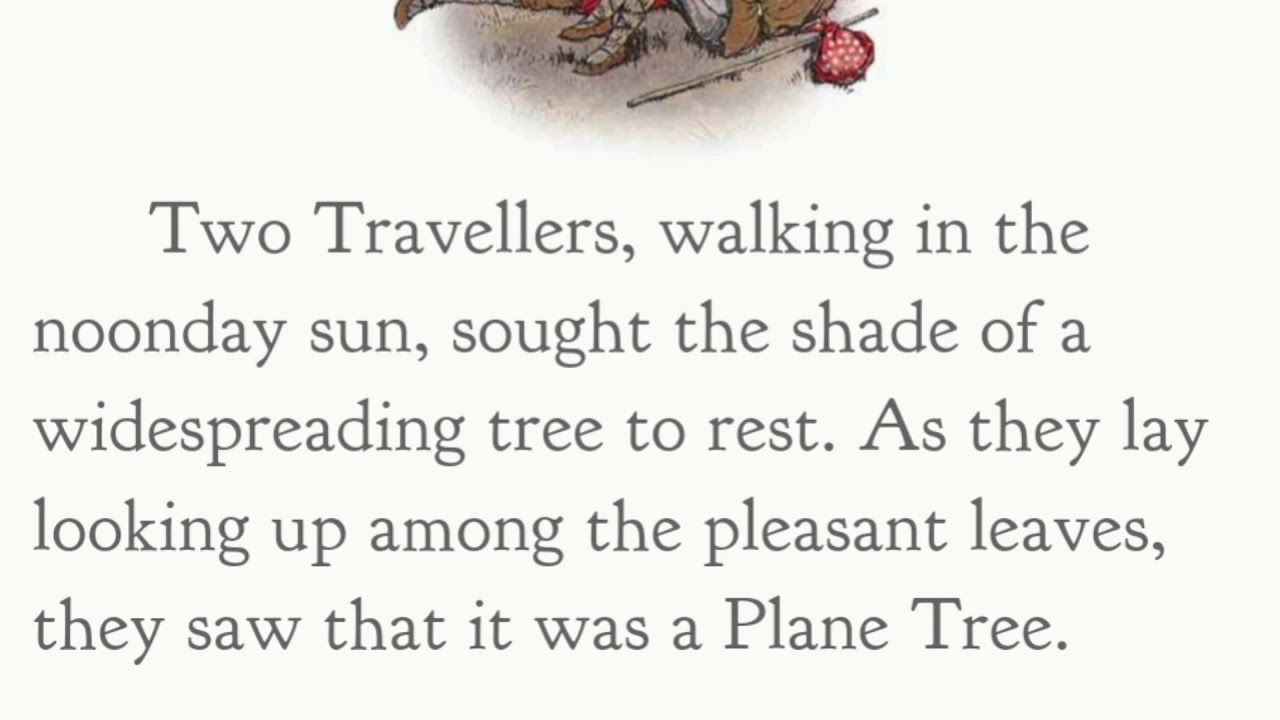 The Plane Tree. An English story from Aesop's Fables for children ...