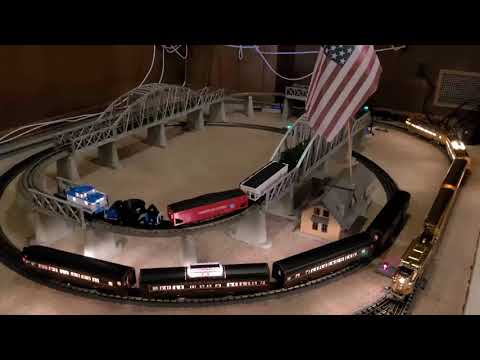MTH Millenium Gold GG 1 Train Inaugural Run - YouTube