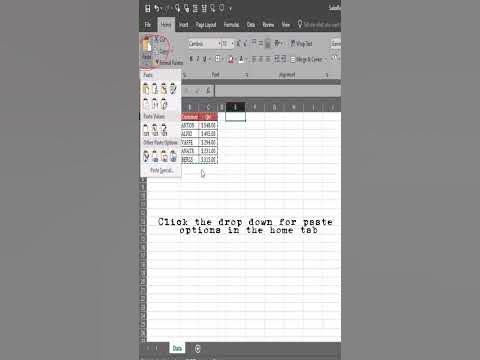 Transpose Data in excel (rotate rows and columns) - YouTube