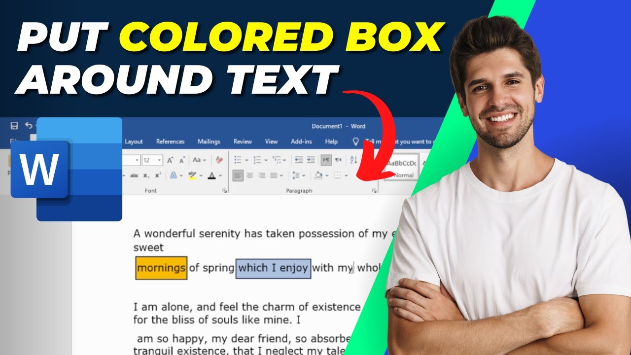 How To Put A Colored Box Around Text In Word Easy Tutorial YouTube How To Put A Colored Box Around Text In Word Easy Tutorial YouTube