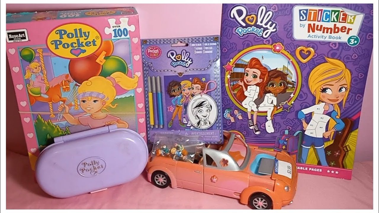 Vintage Polly Pocket | Polly Pocket Activity Coloring Books - YouTube
