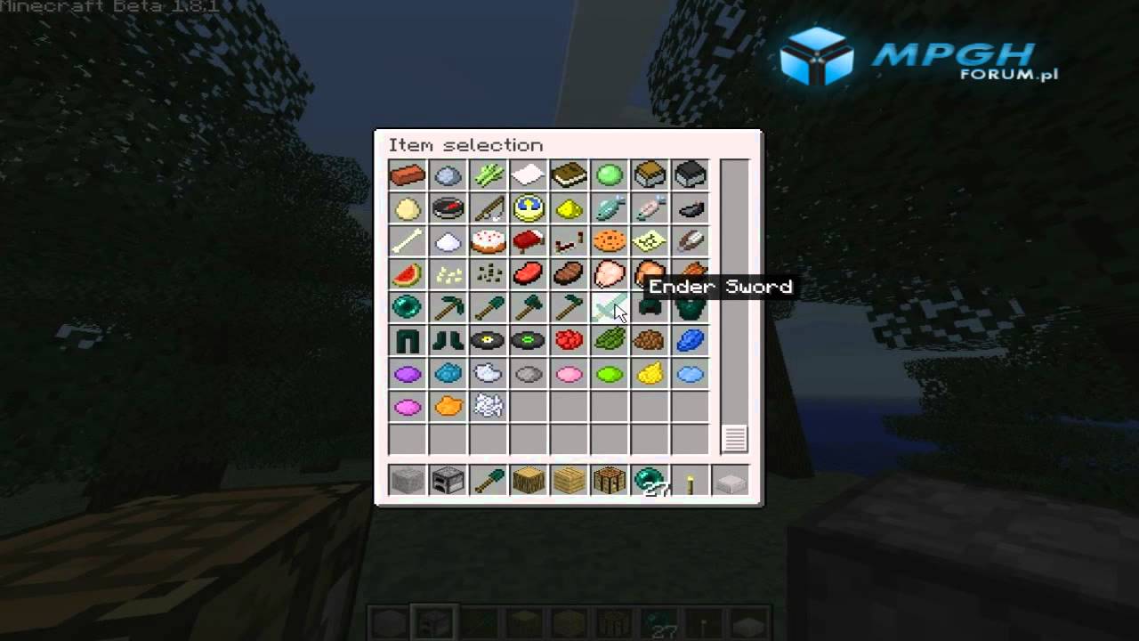 Minecraft Modyfikacje - Ender tools & armor #001 [Narzędzia z ...